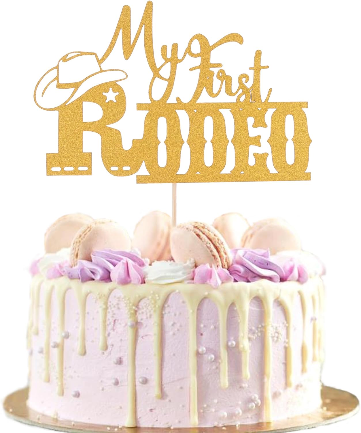 Amazon.com: My First Rodeo Cake Topper - Western Cowboy 1st Birthday ...