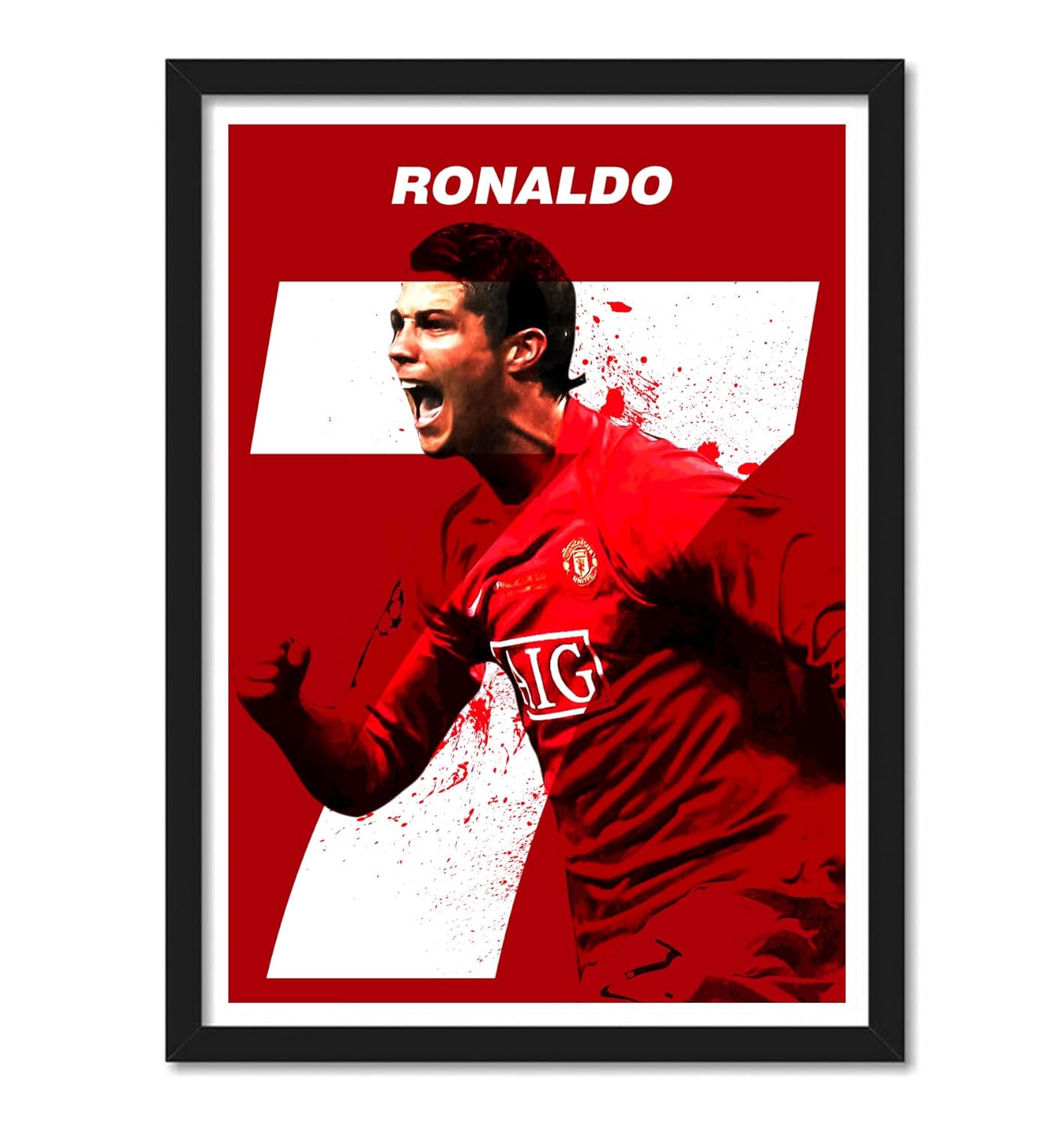Good Hope Cristiano Ronaldo CR7 Framed Poster 10x13 Inch Soccer CR7 ...