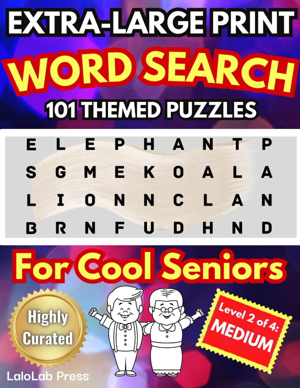 Extra Large Print Word Search Puzzles for Seniors: 101 Themed Puzzles ...