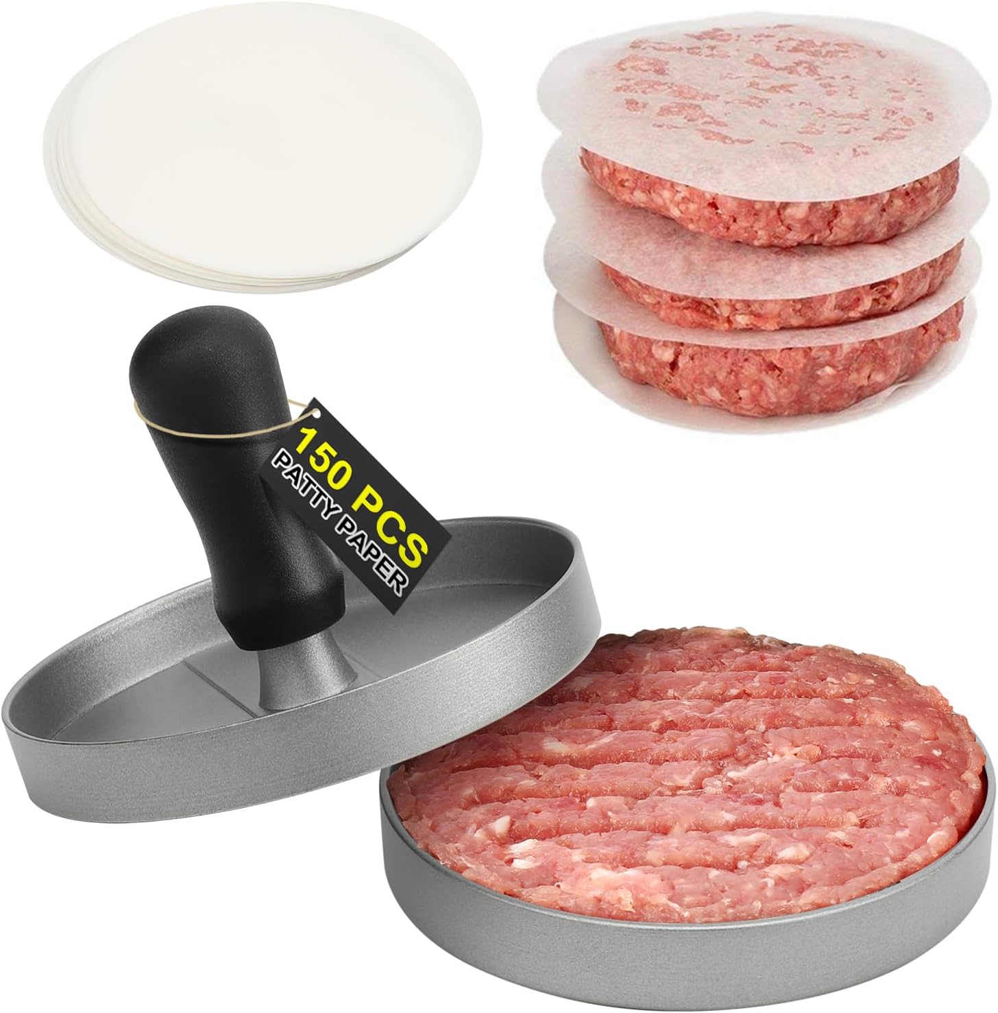 Amazon.com: UNI-RHYTHM Professional Hamburger Press Patty Maker,Burger ...