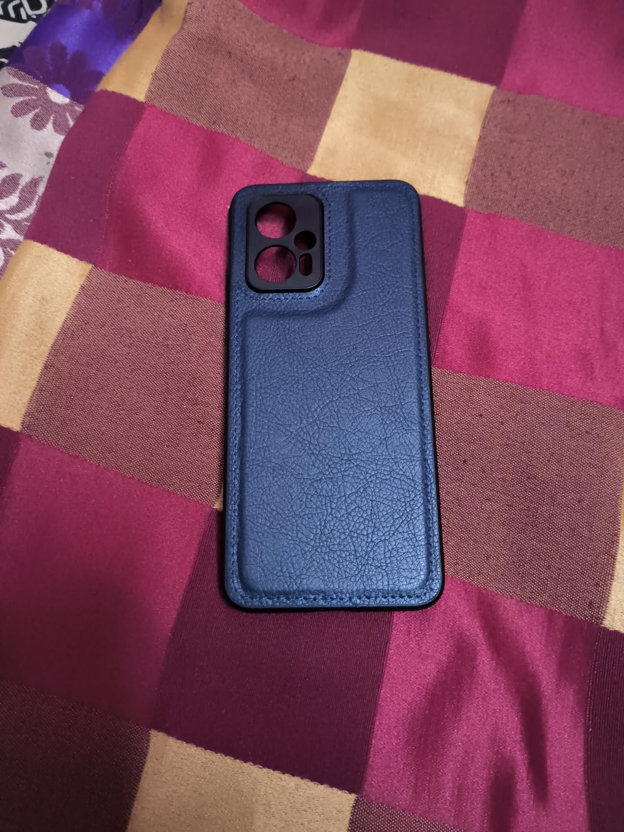 Pikkme Redmi K50i Back Cover | Pu Leather | Soft Touch | Raised Edges ...
