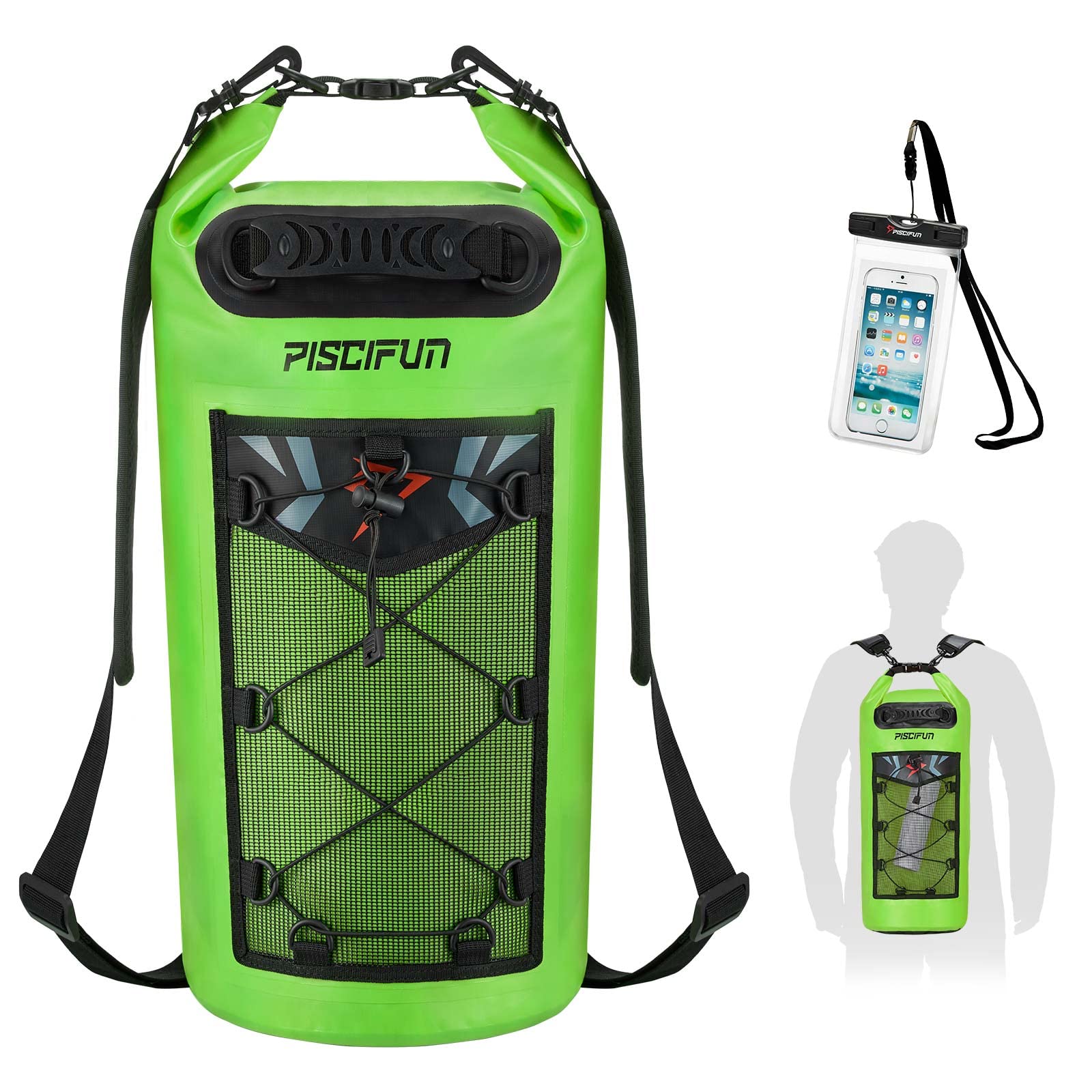 Snapklik.com : Piscifun Dry Bag, Waterproof Floating Backpack 30L