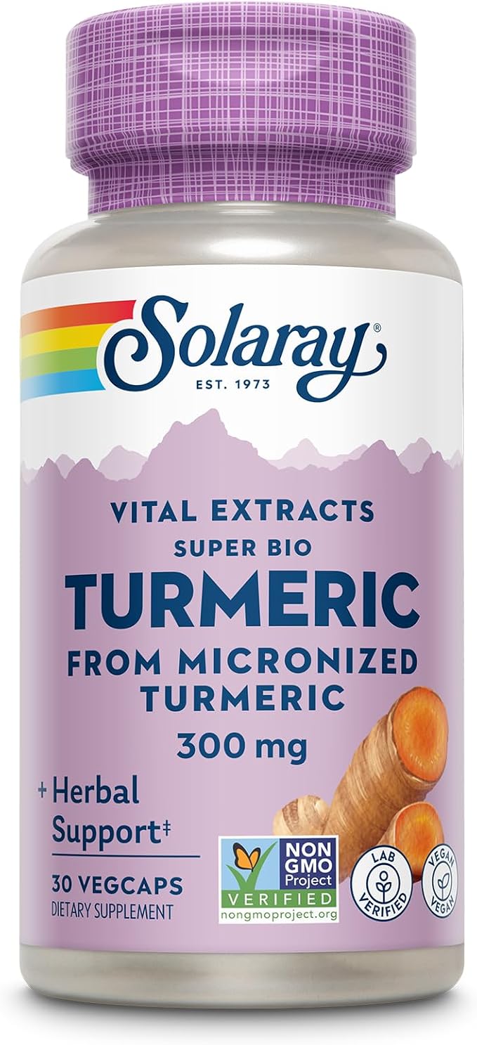 Amazon.com: SOLARAY Super Bio Turmeric Curcumin Supplement 300mg - from ...