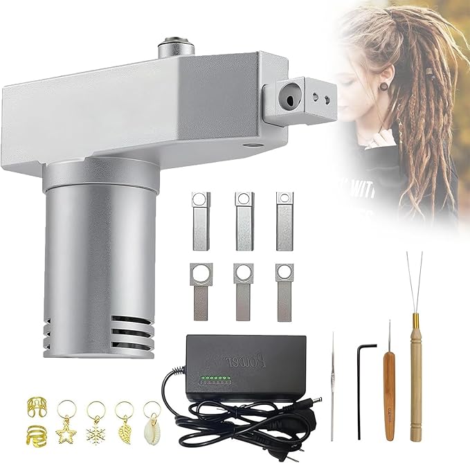 SgyGlyn Hand Held Dreadlock Tool, Automatic Loc Maker Machine with 6 ...