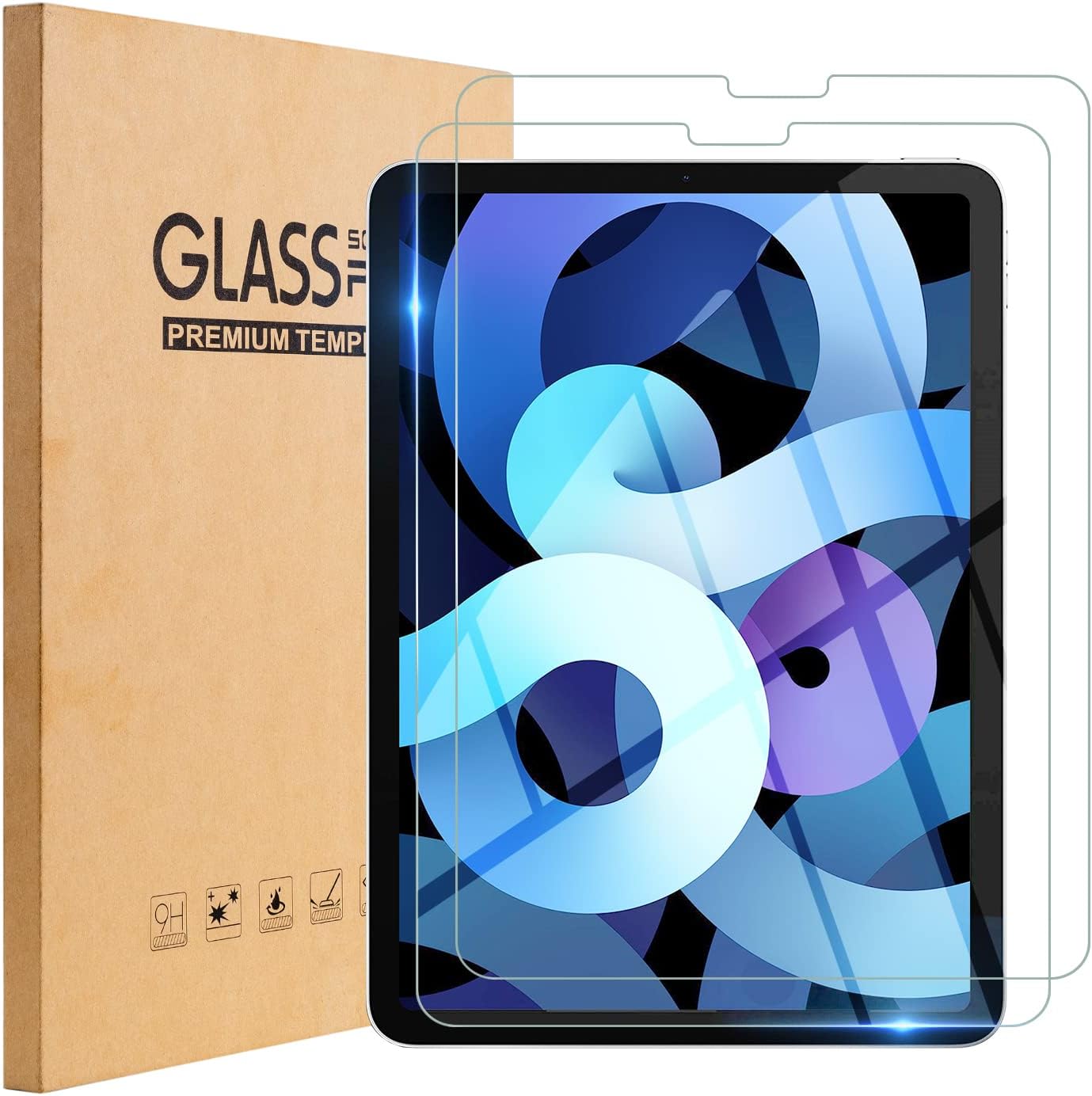 2-Pack TopEsct Screen Protector for Ipad Air 5th/4th Generation 10.9 ...