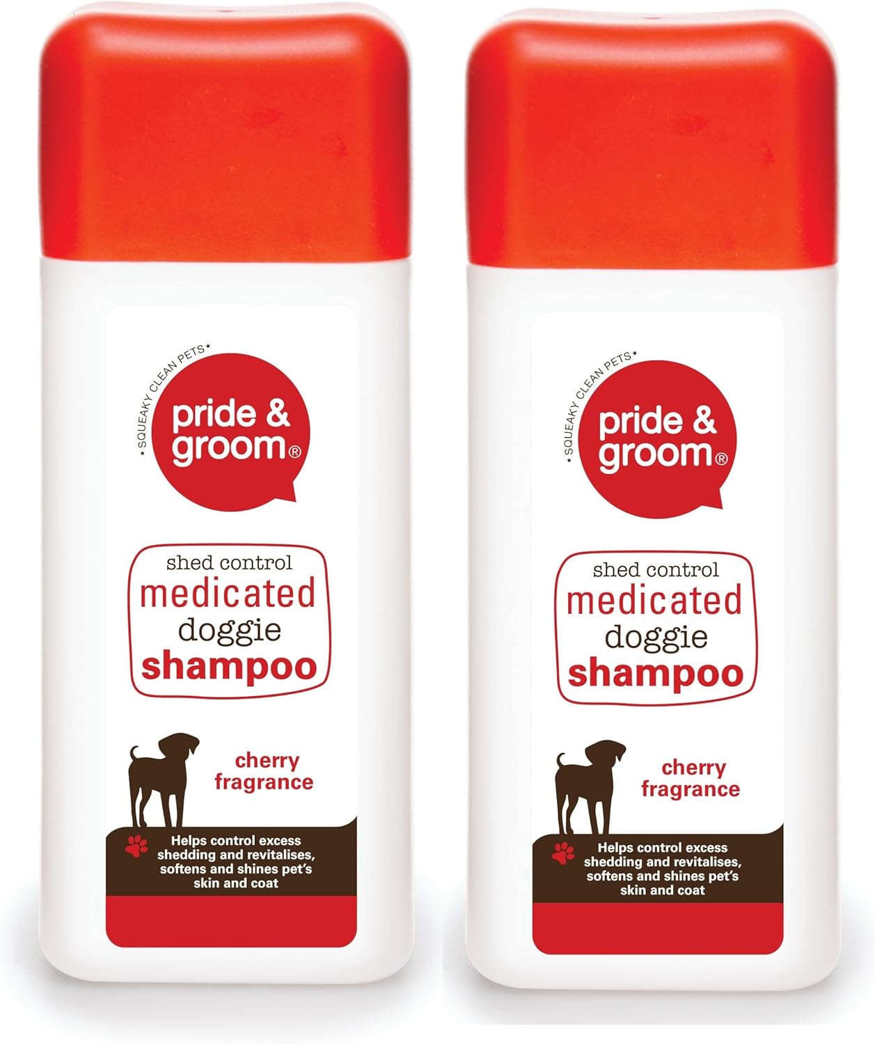 Shed Control Medicated Doggie Shampoo - Cherry Fragrance - Helps ...