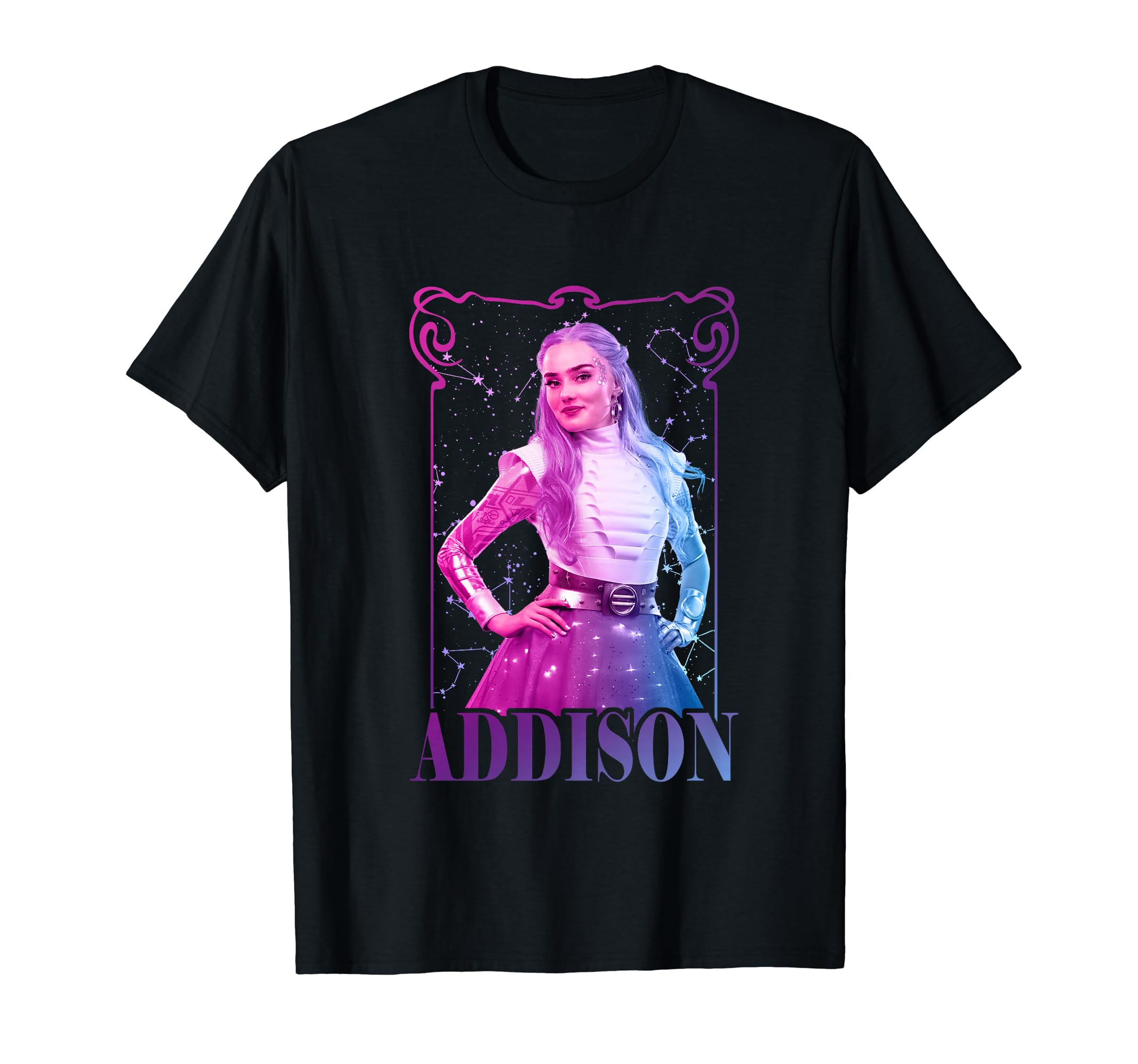Amazon.com: Disney Zombies 3 Addison Standing Pose Centered T-Shirt ...