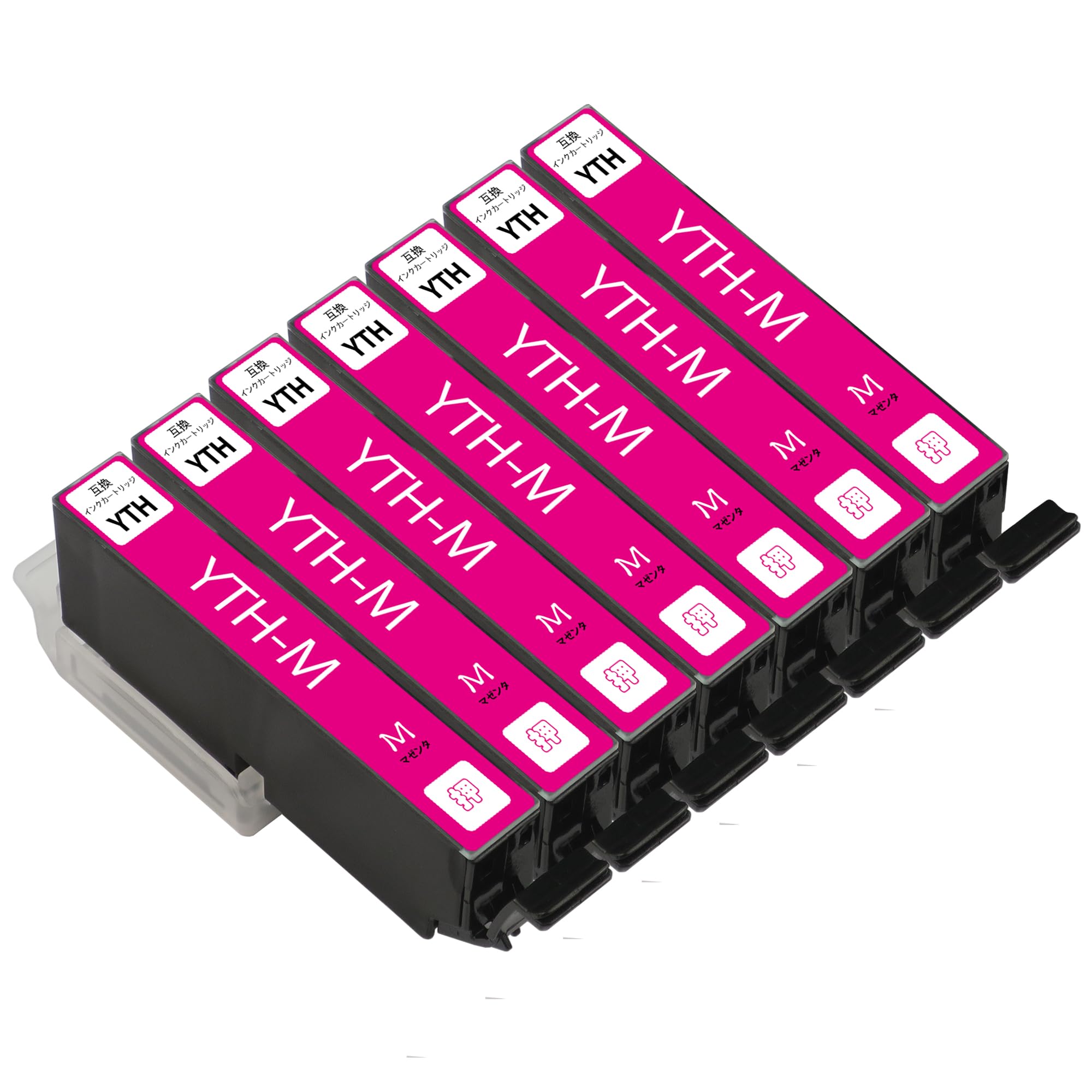 Amazon.co.jp: 【埼京企画】YTH-M マゼンタ(7本セット) 互換インク よっと (YTH YTH-6CL) 対応機種 EP-10VA EP-30VA 純正インクと併用可能 残量 ...