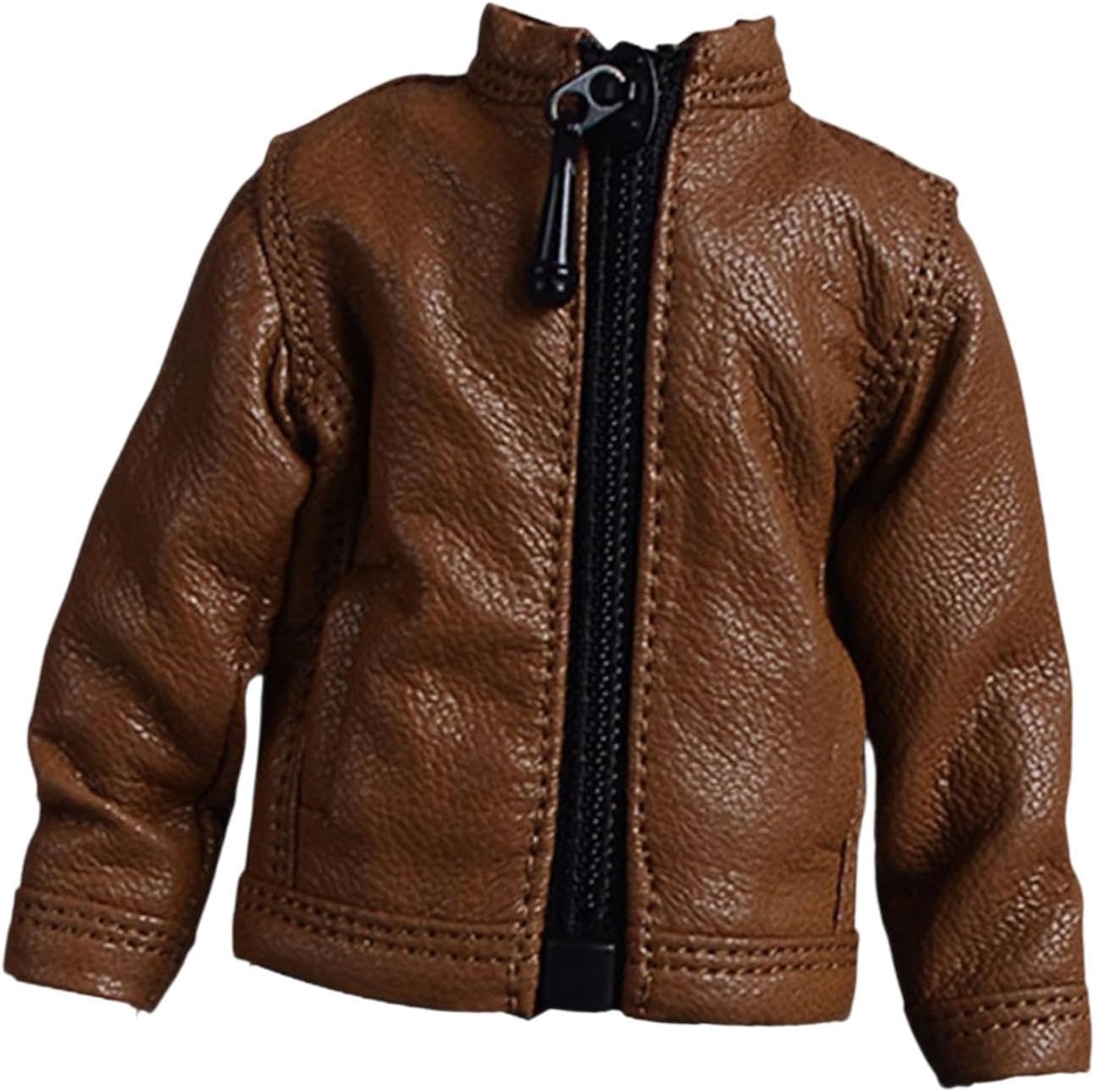 Amazon.com: kowaku 1/12 Scale PU Leather Jacket, Miniature Clothing for ...