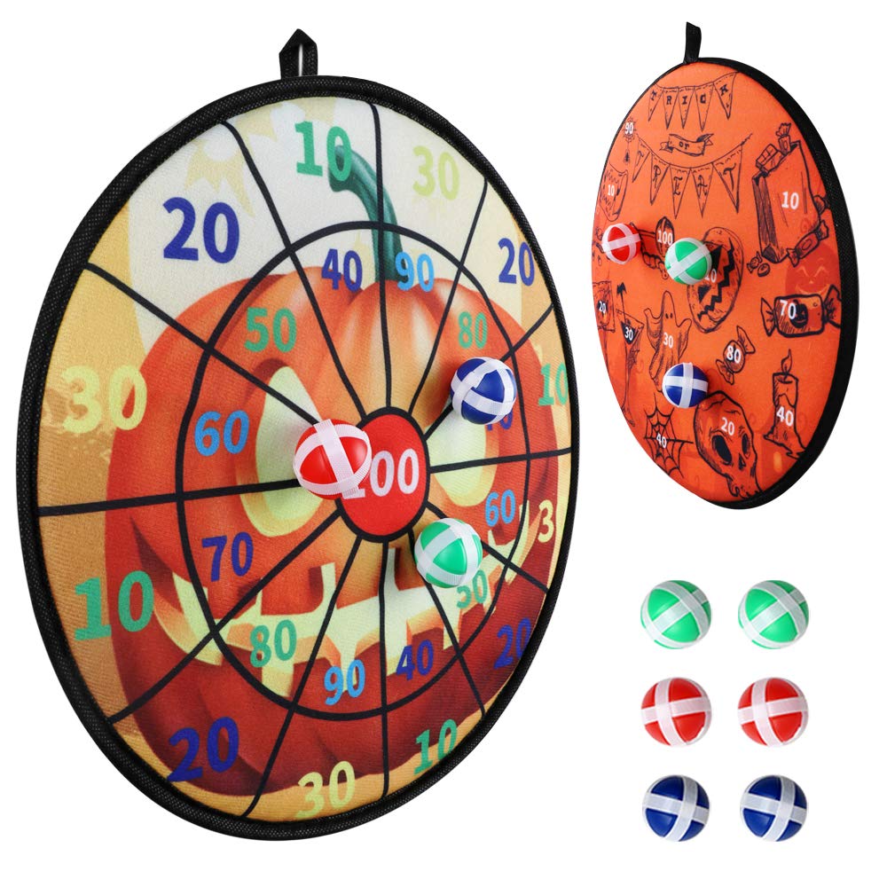 O Heart Halloween Dart Board Double Sided Velcro Dart Board ...