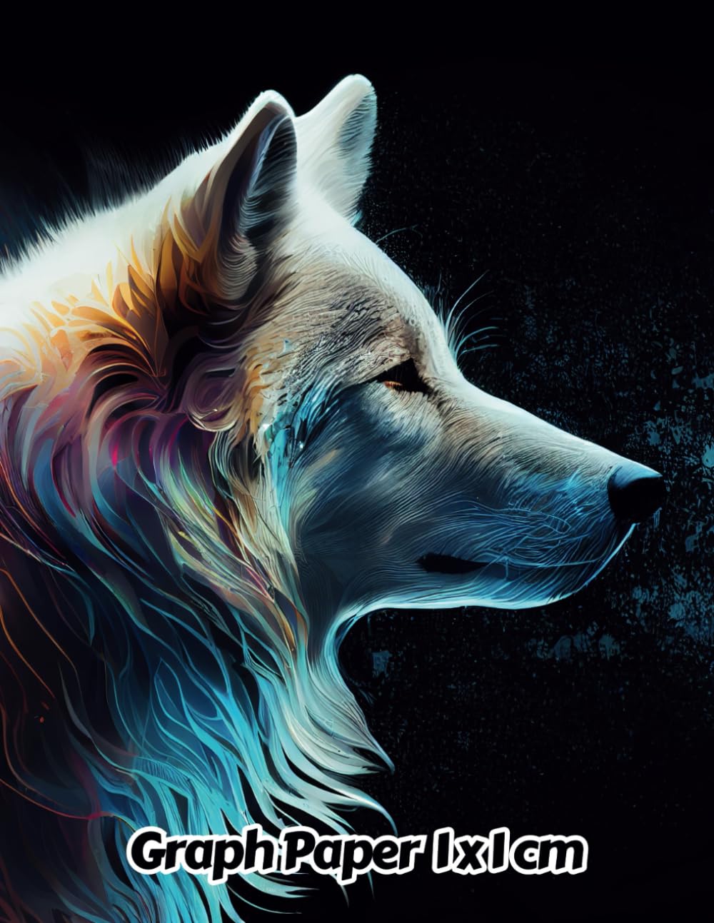 Abstract Wolf Graph Paper 1x1 cm: 1cm Squared Grid Paper | Gift For ...