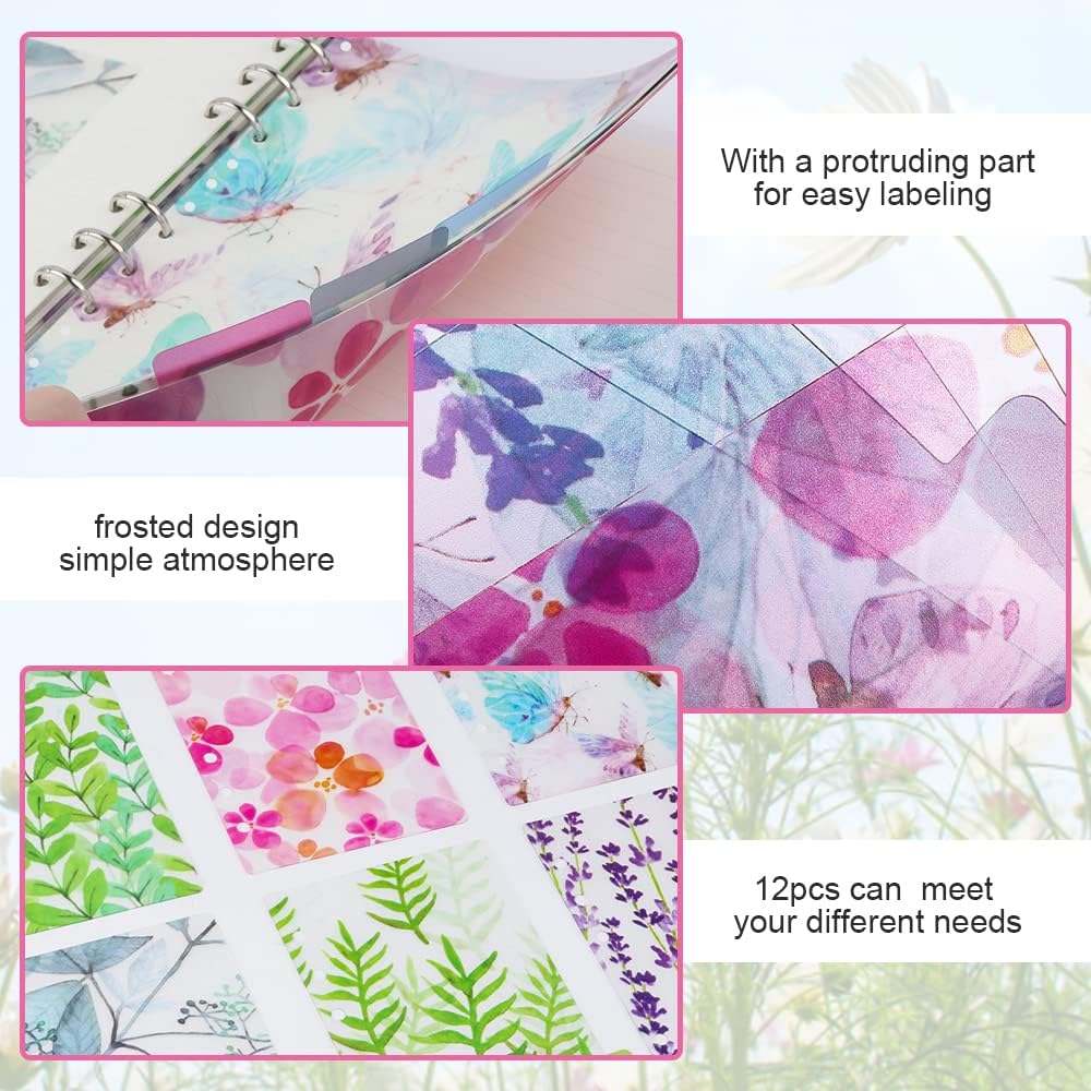 DECARETA A4 Index Binder Divider,Dividers Paper Sheet with 30 Rings ...