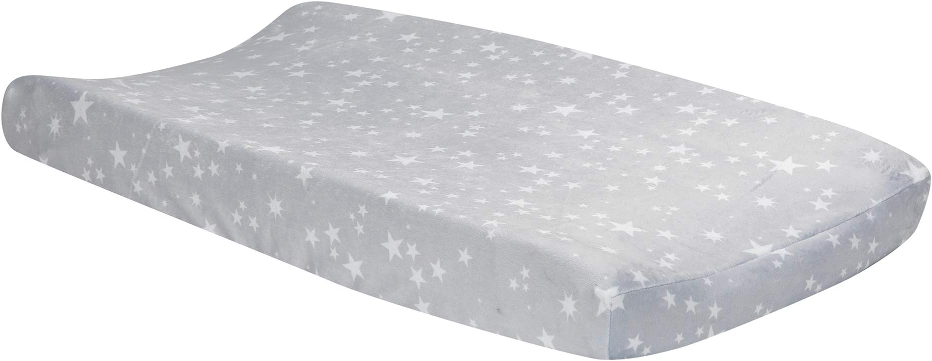 Amazon.com: Lambs & Ivy Milky Way Gray/White Stars Minky Baby Changing ...