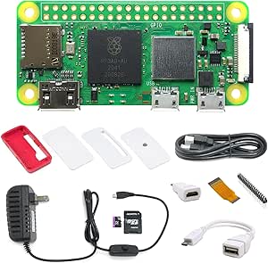 330OHMS Raspberry Pi Zero 2W Fuente 5V Case SD 32GB HDMI Cables Kit : Amazon.com.mx: Electrónicos