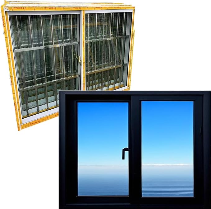 35x12in / 89x30cm, Black, Double Pane Window, 50 46 42 40 38 36 32 30 ...