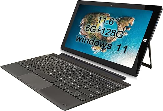 TPSPAD Tablet Windows com teclado, tablets 2 em 1 de 11,6 polegadas ...