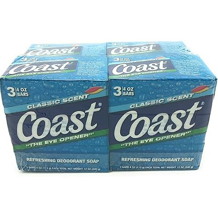 Amazon.com : Coast Refreshing Deodorant Soap Bar - 16 Bars - Thick Rich Lather Leaves Your Body ...