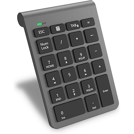 Amazon.com: Bluetooth Number Pad, Alcey Wireless 22 Keys Multi-Function ...