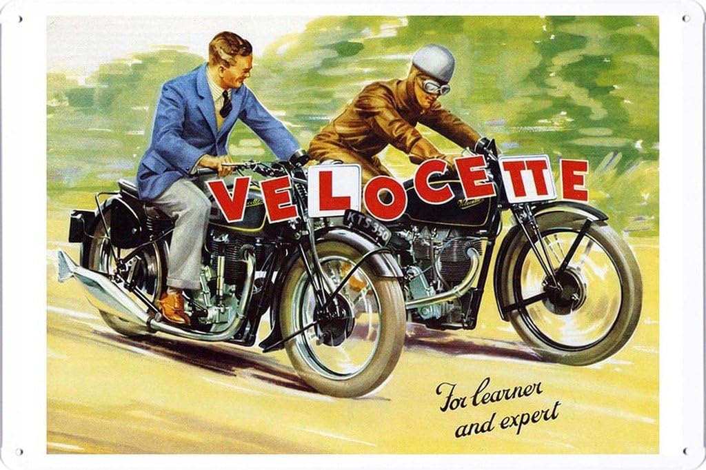 Amazon.com: Velocette for Learner & Expert 7.8"x11.8" Tin Poster Metal ...