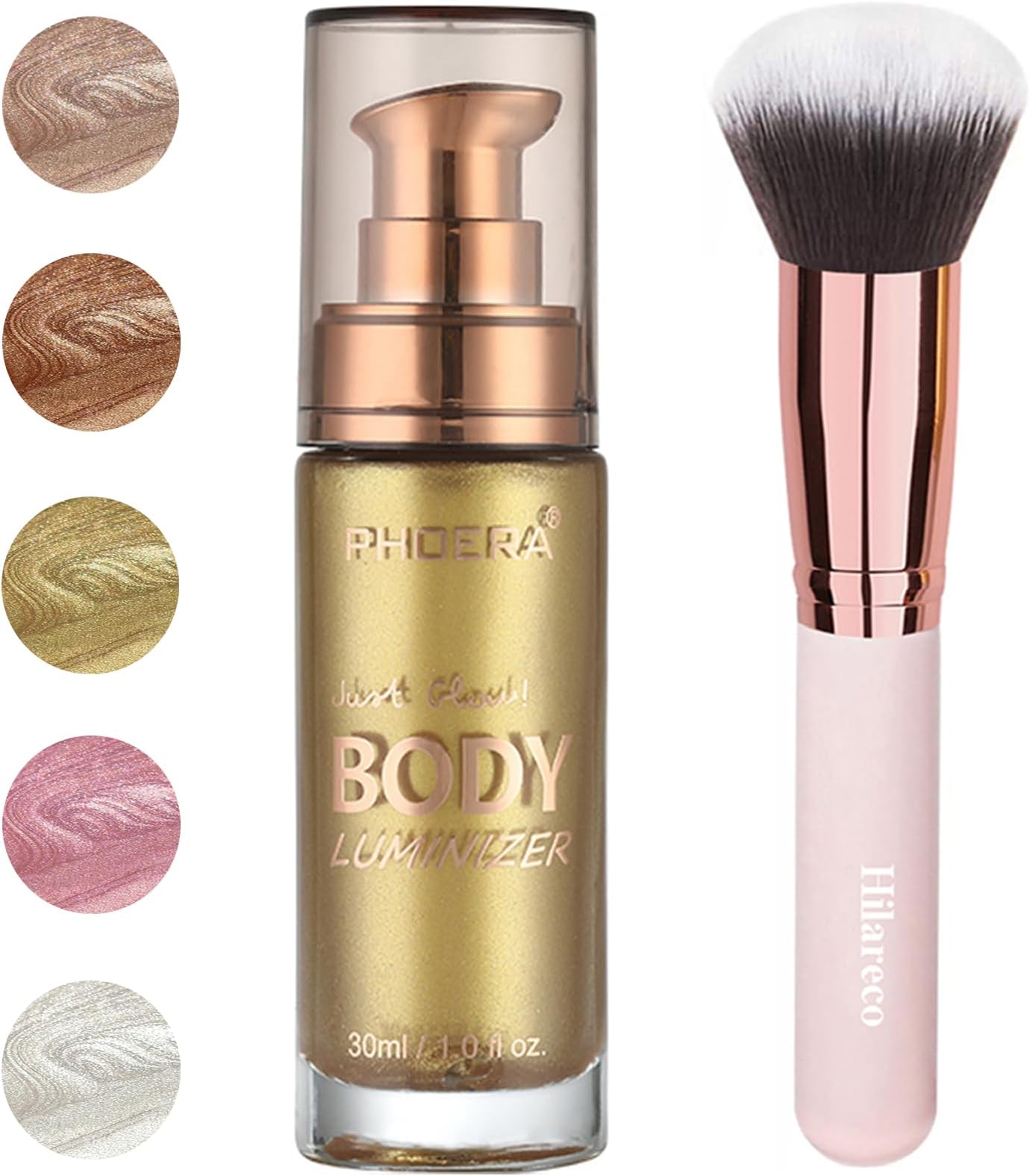 Amazon.com: PHOERA Body Shimmer Oil,Waterproof Long Lasting ...