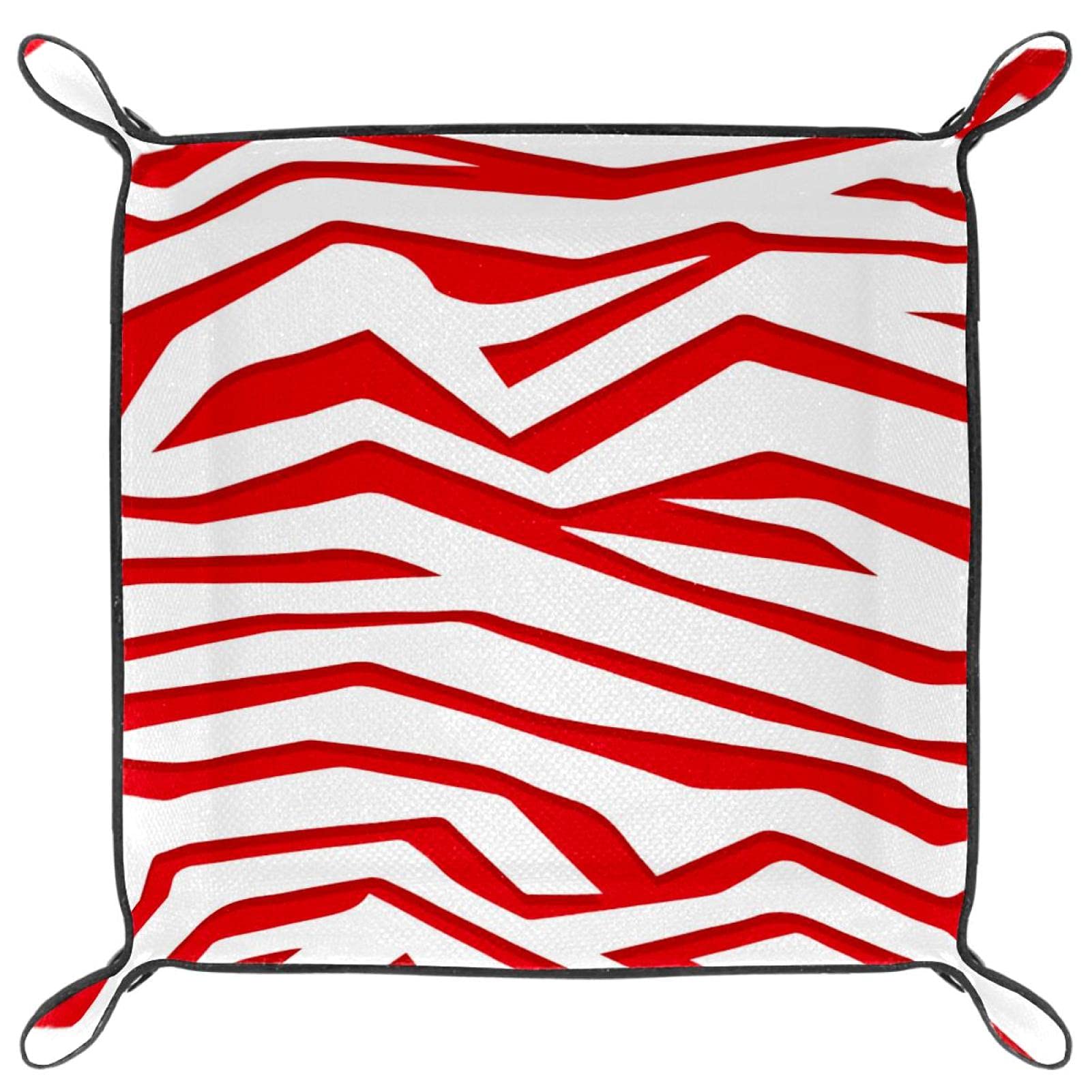 Red And White Zebra Print Background