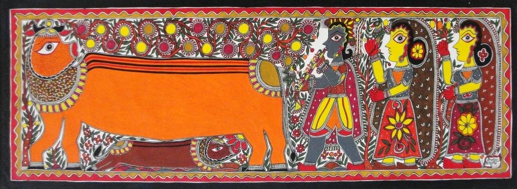 Harmony Arts Original Madhubani Painting by Baua Devi | Home & Office ...