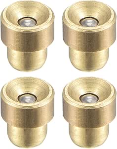 Amazon.com: Tool parts Brass Push Button Flange Grease Oil Cup 3mm ...