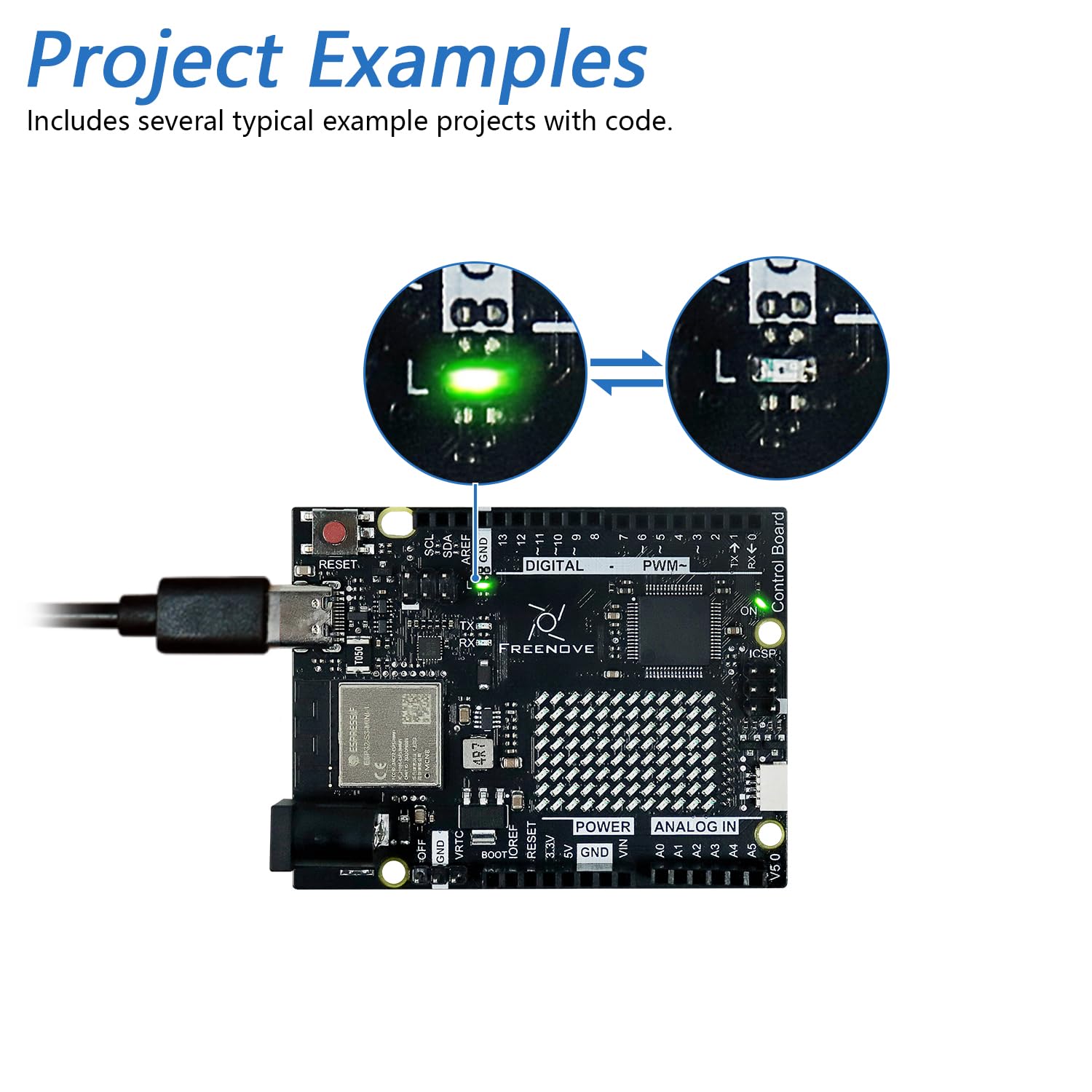 Kit Elettronica 220 Componenti Freenove Control Board V5 For Arduino ...