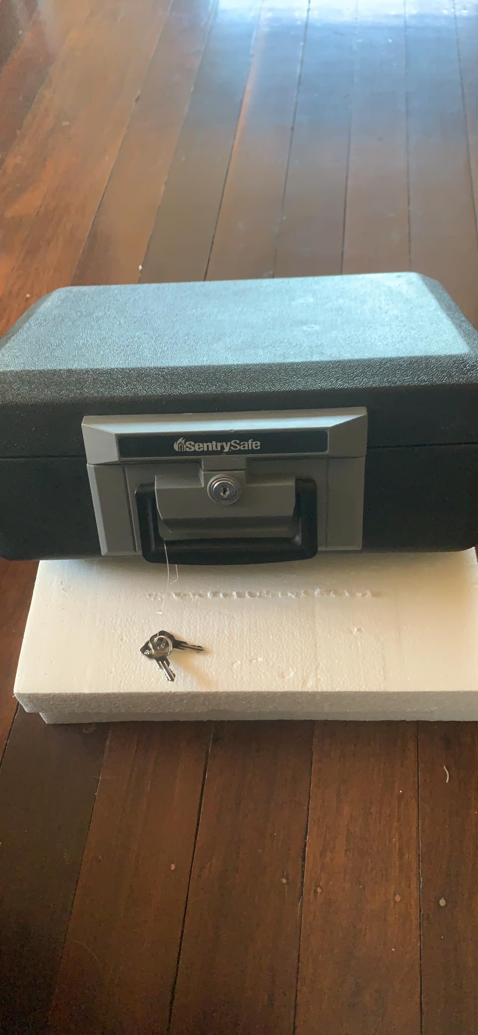 SentrySafe Fireproof Safe Box with Key Lock, Chest Safe with Carrying ...