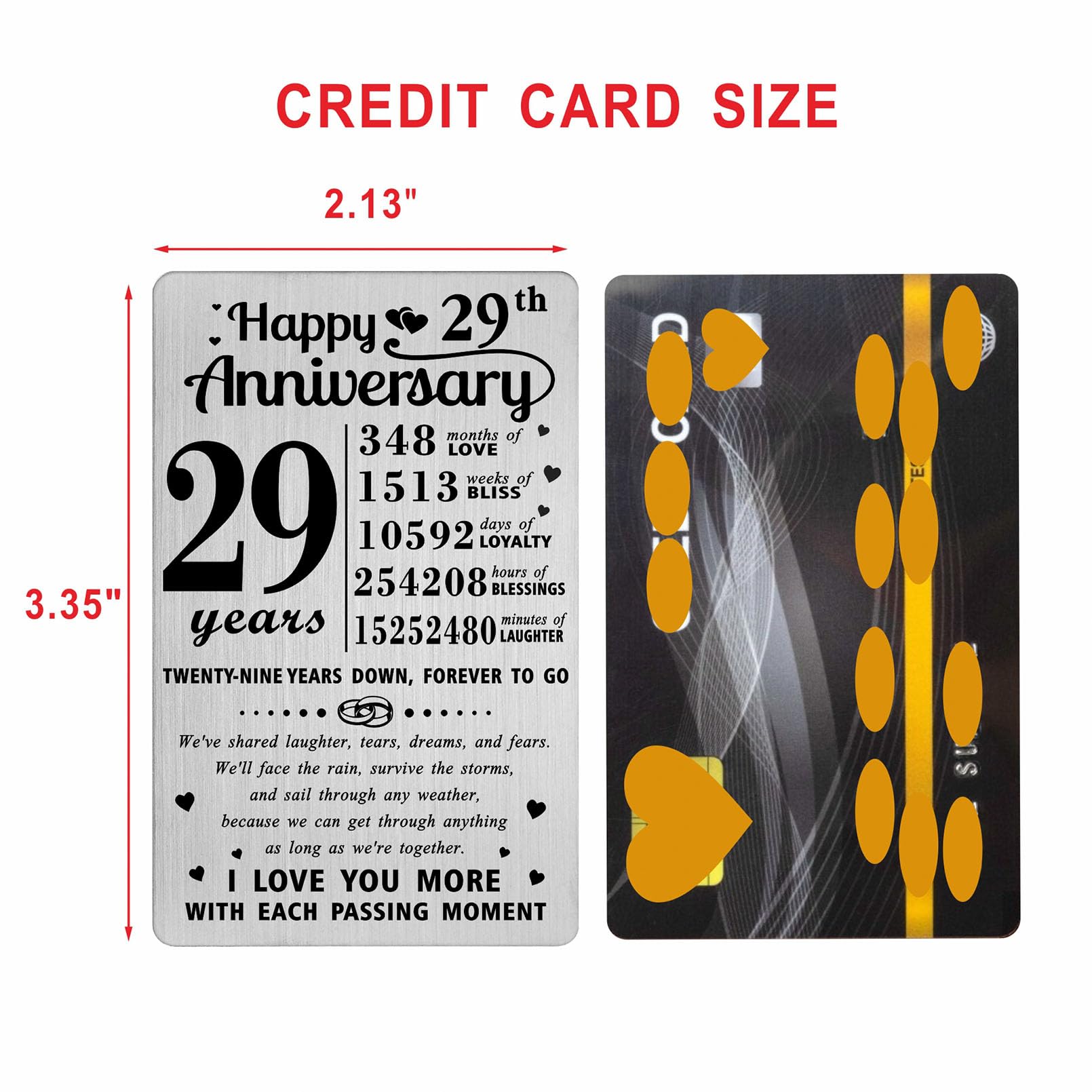 Richesele 29 Year Wedding Anniversary Card – 29th Wedding Anniversary ...