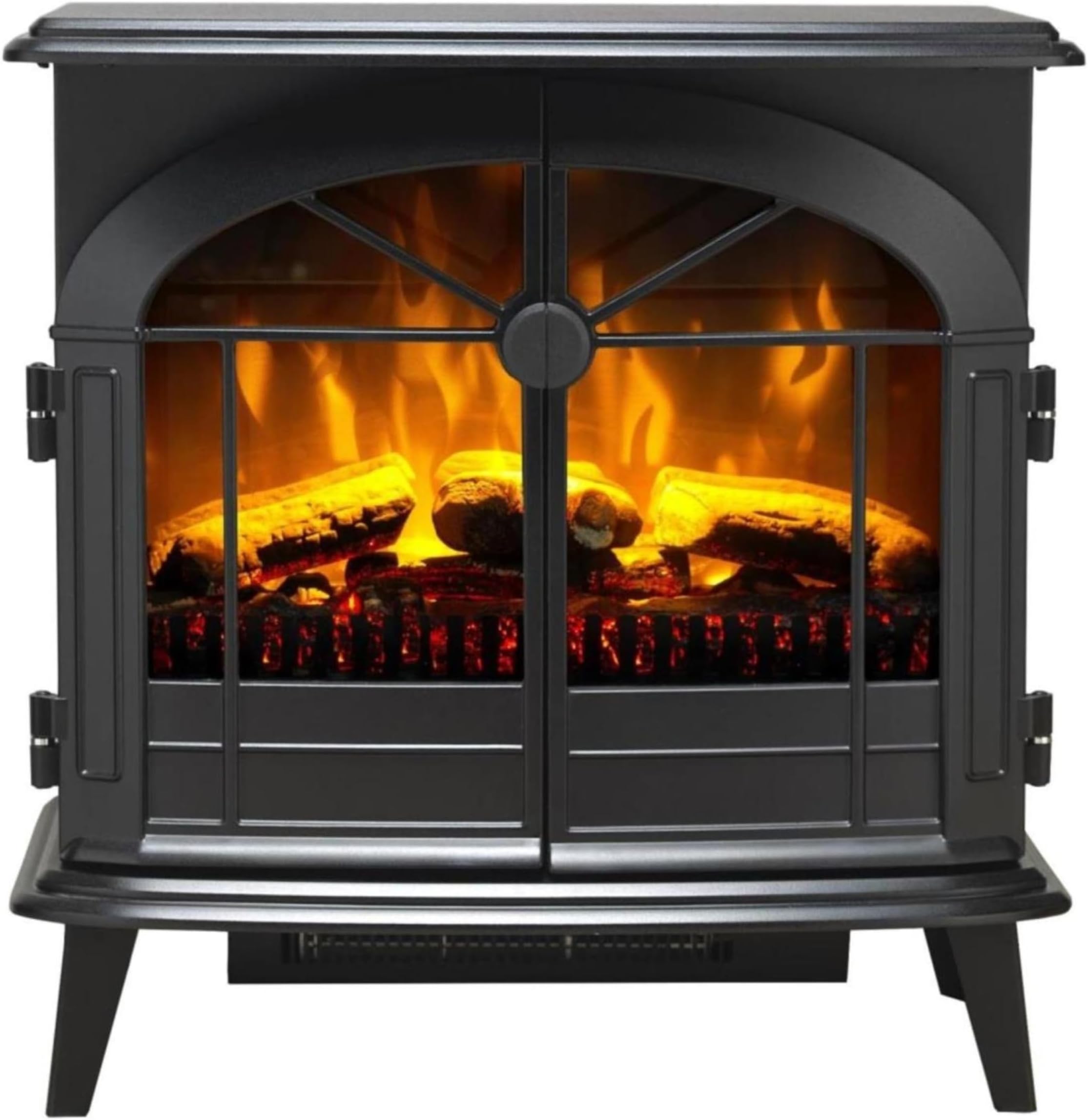 Dimplex Tango Optiflame Electric Stove, Matt Black Free Standing ...