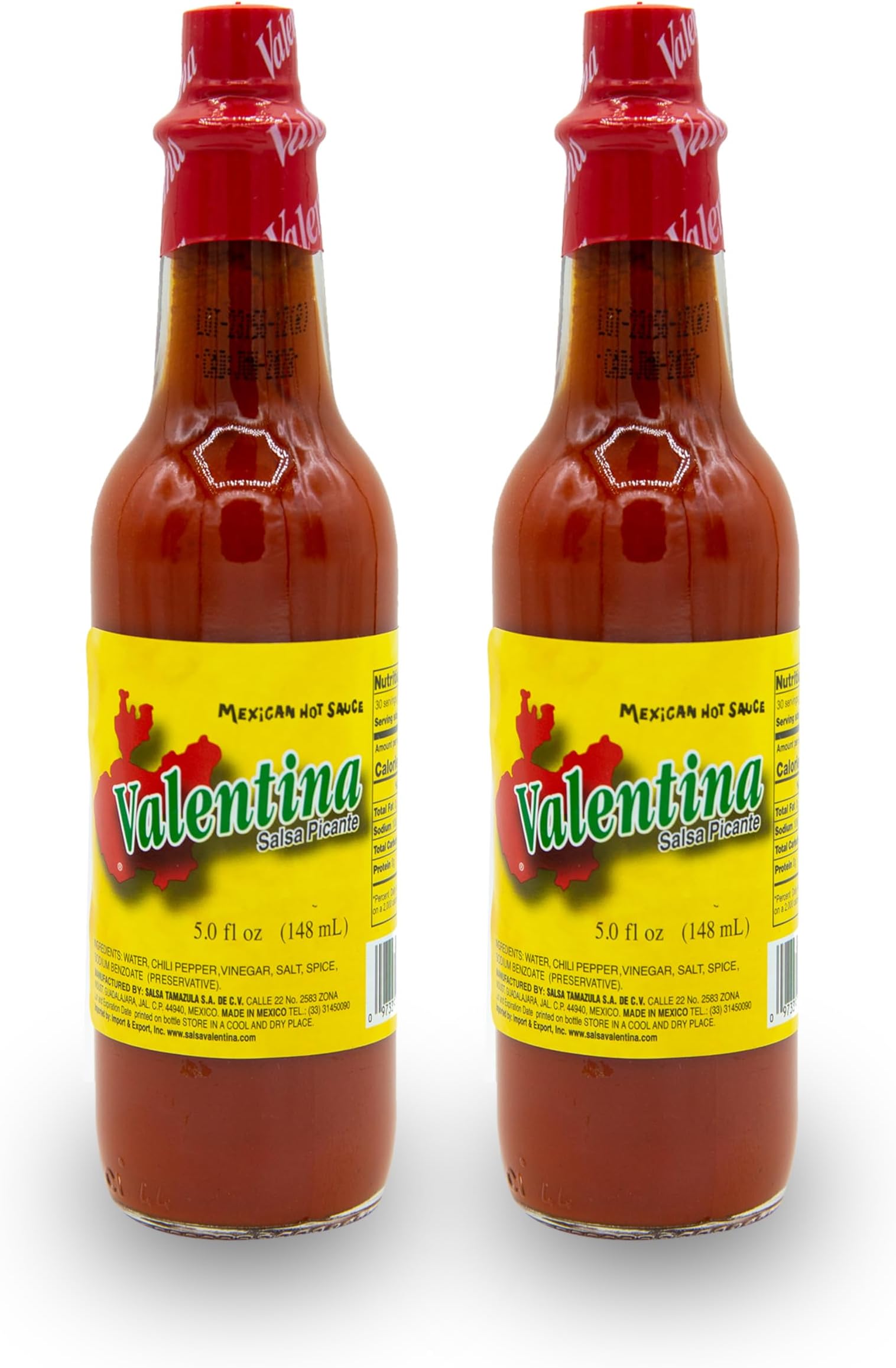 Amazon.com : Valentina Hot Sauce Mexican Picante Salsa Vegan Spice Mix ...