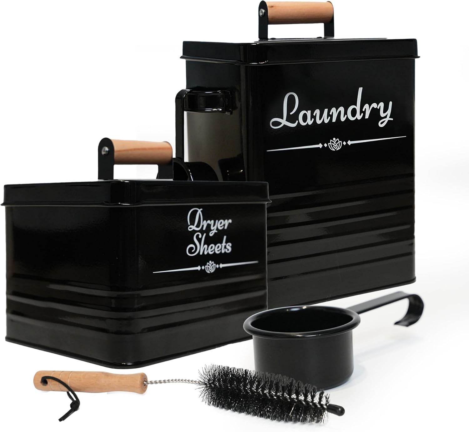 Amazon.com: Farmhouse Metal Detergent Laundry Pods Container with Dryer ...