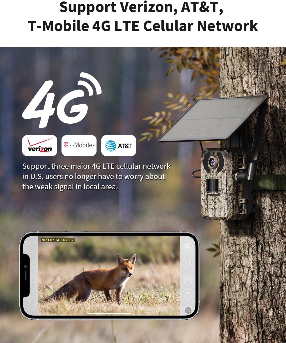 Snapklik.com : SEHMUA 4G LTE 3rd Gen Cellular Trail Cameras