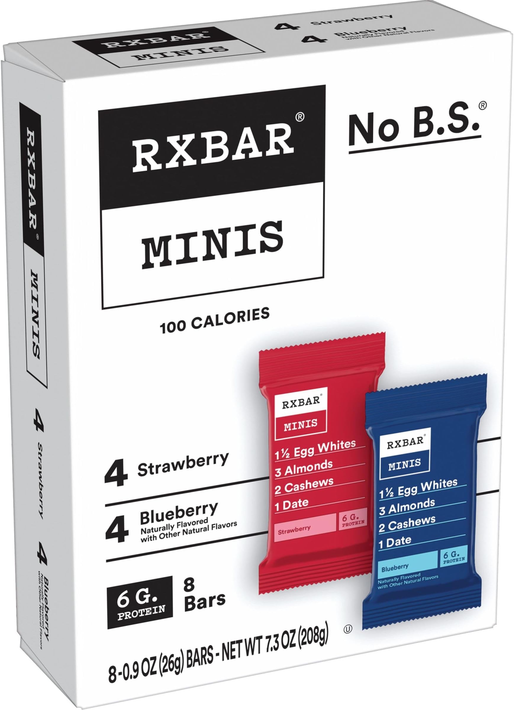 Amazon.com: RXBAR Minis Protein Bars, Gluten Free Snacks, Breakfast ...