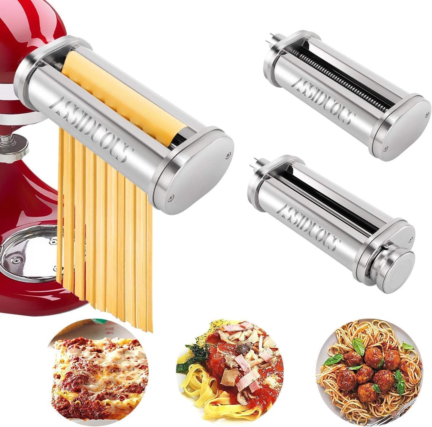 KitchenAid Accessoire Machine à Pâtes Fraîche - 5KSMPRA - Laminoir Pâte ...
