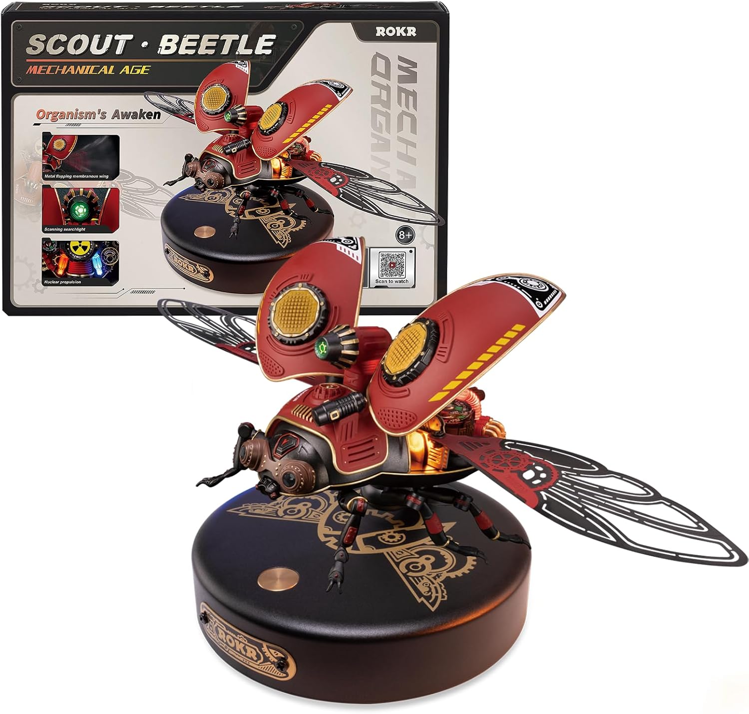 Amazon.com: ROKR 3D Metal Model Kits for Adults Scout Beetle - 147PCS ...