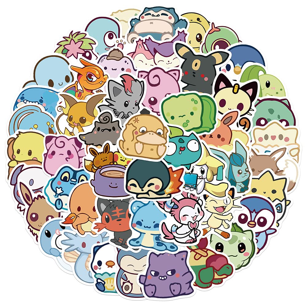 Buy 50 Pcs Cute Anime Cartoon Pokemon Waterproof Vinyl Stickers For Laptop Water Bottle Luggage buy-50-pcs-cute-anime-cartoon-pokemon-waterproof-vinyl-stickers-for-laptop-water-bottle-luggage