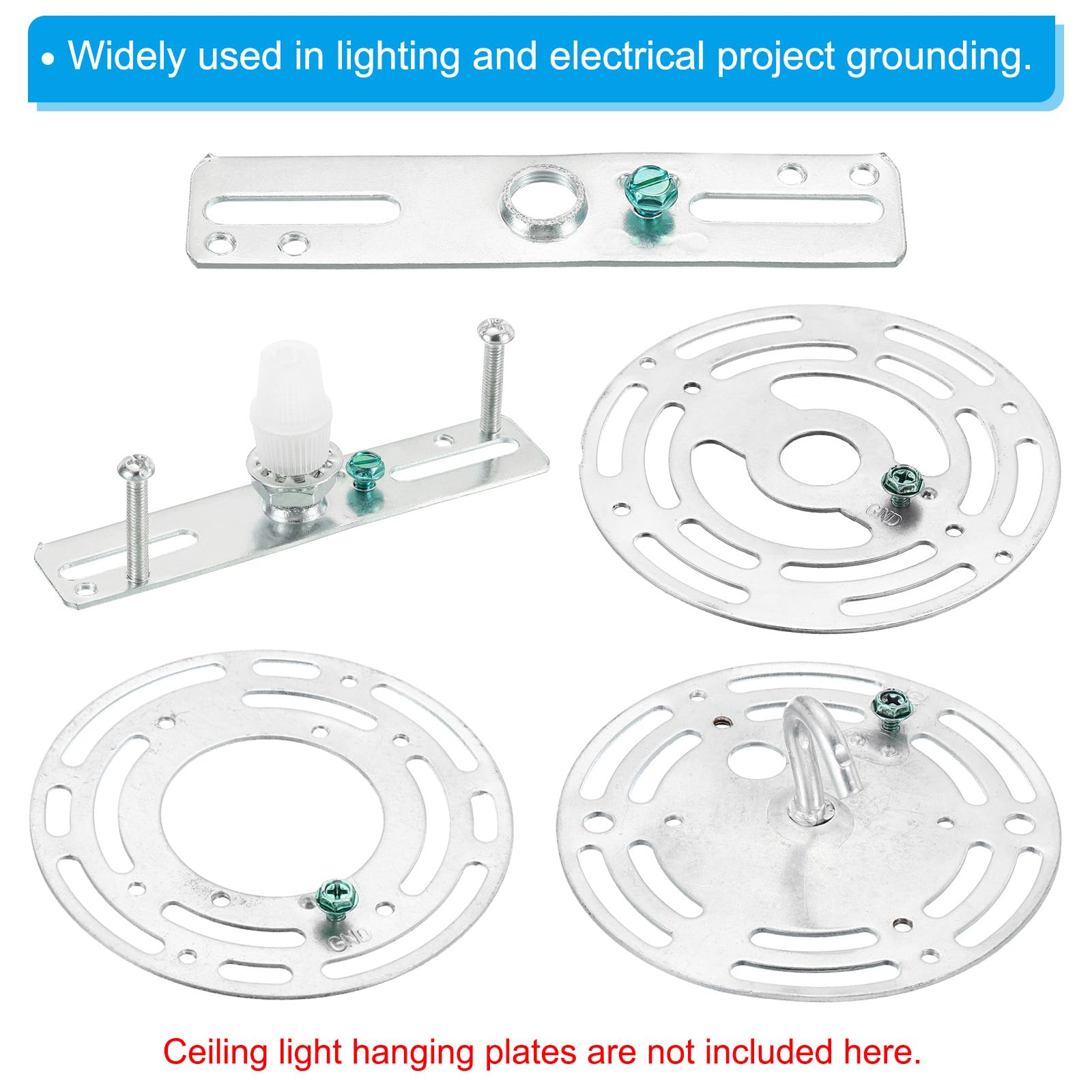 Snapklik.com : 10-32 X 1/2 Inch Self Tapping Ground Screws, 50 Pack ...