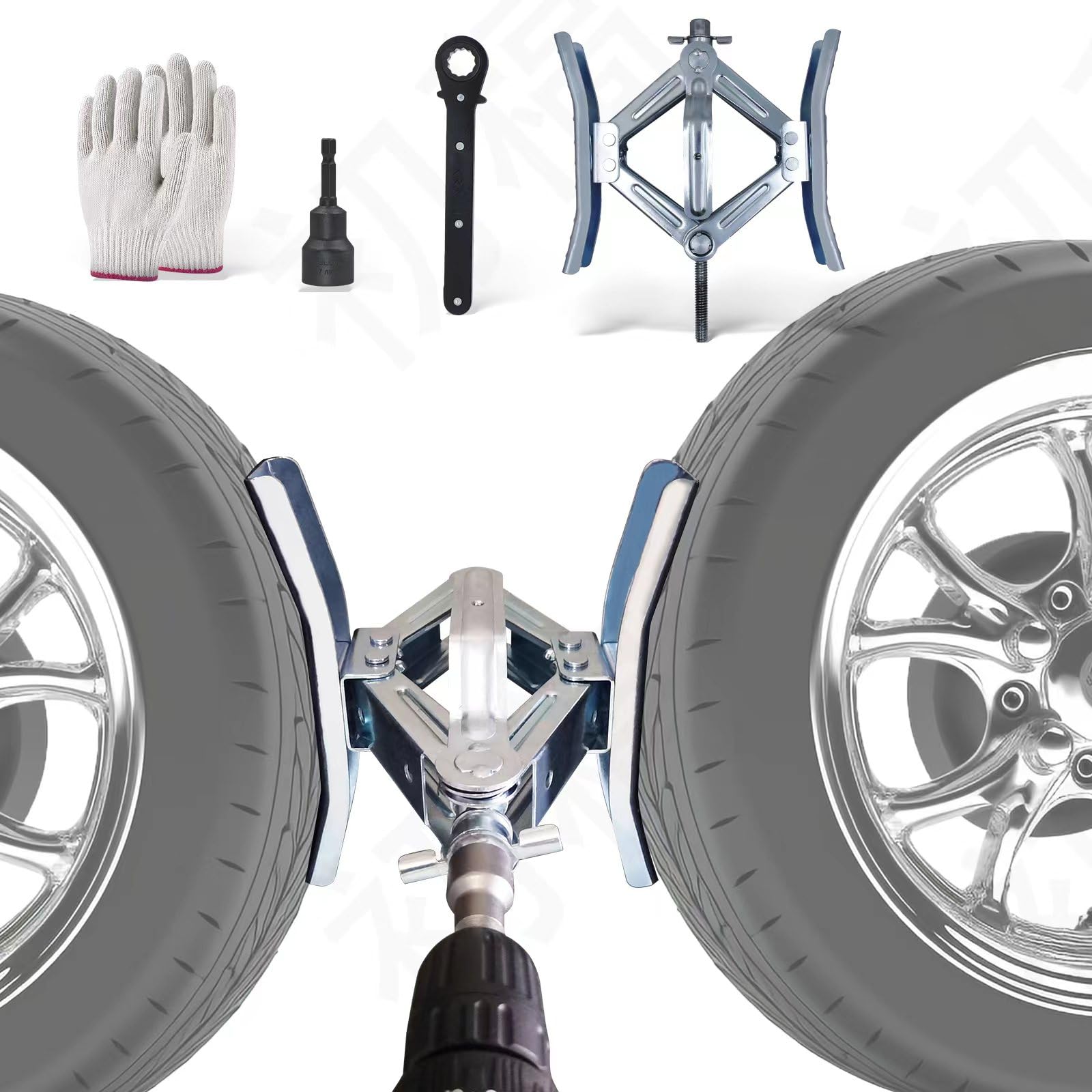 Snapklik.com : RVPNR RV Rotatable Wheel Chock Stabilizers (Drill ...
