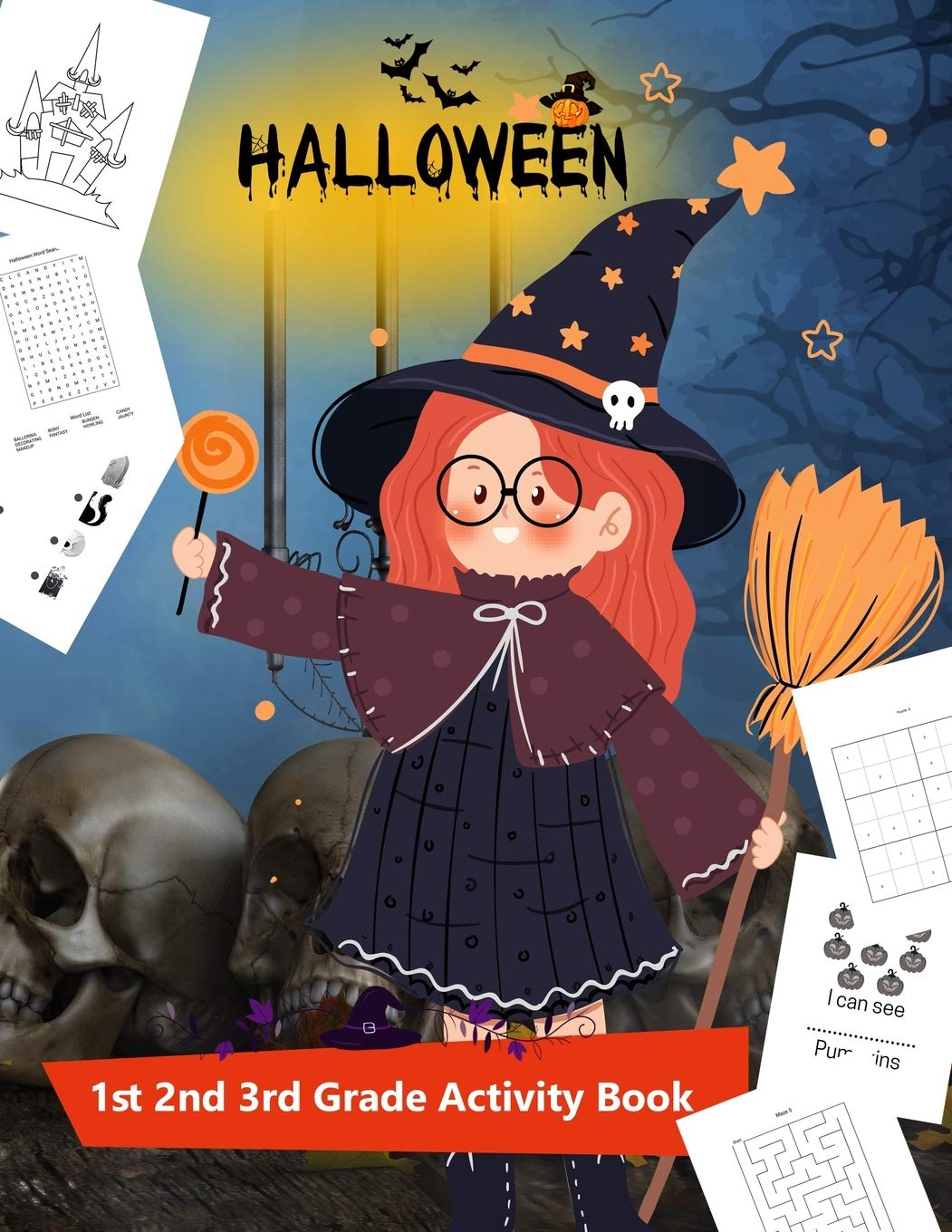 Halloween 1st 2nd 3rd Grade Activity Book I Spy Mazes | Desertcart UAE