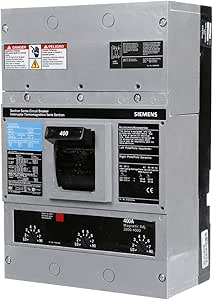 SIEMENS JXD63B400 Breaker JD6 3P 600V 400A FX, Black, Circuit Breakers ...
