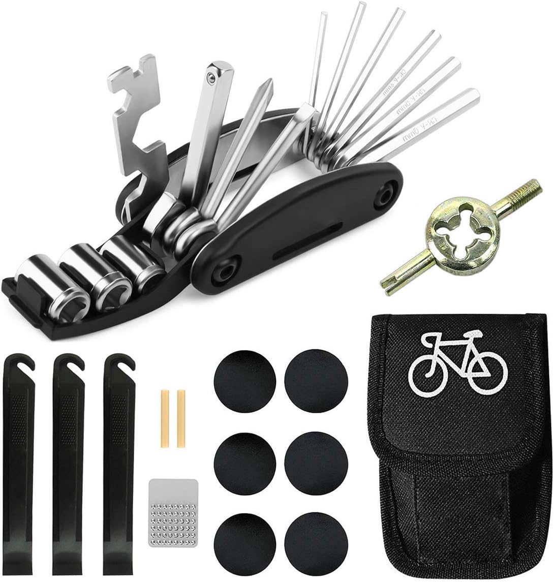 Amazon.com : TYPHEERX Bicycle Repair Tool Kit 16 in 1 Multifunctional ...