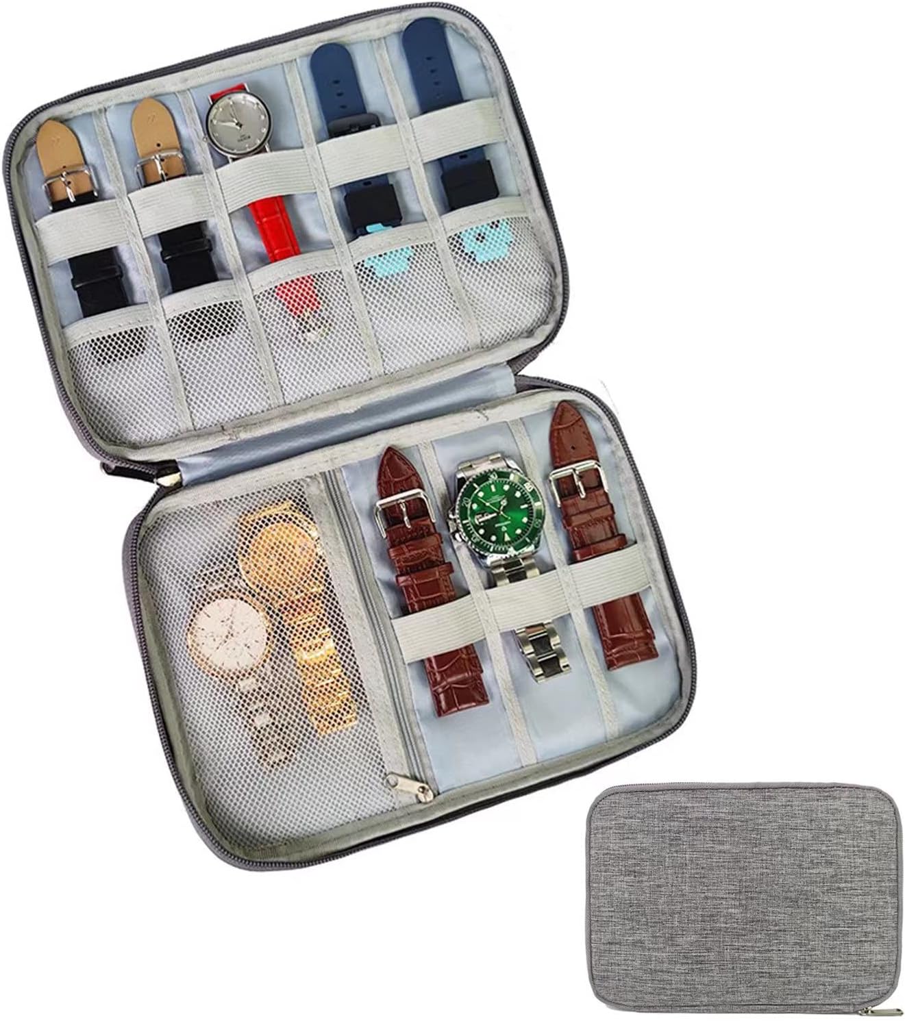 Amazon.com: gofidin Watch Band Storage Bag Case, Multi Functional ...