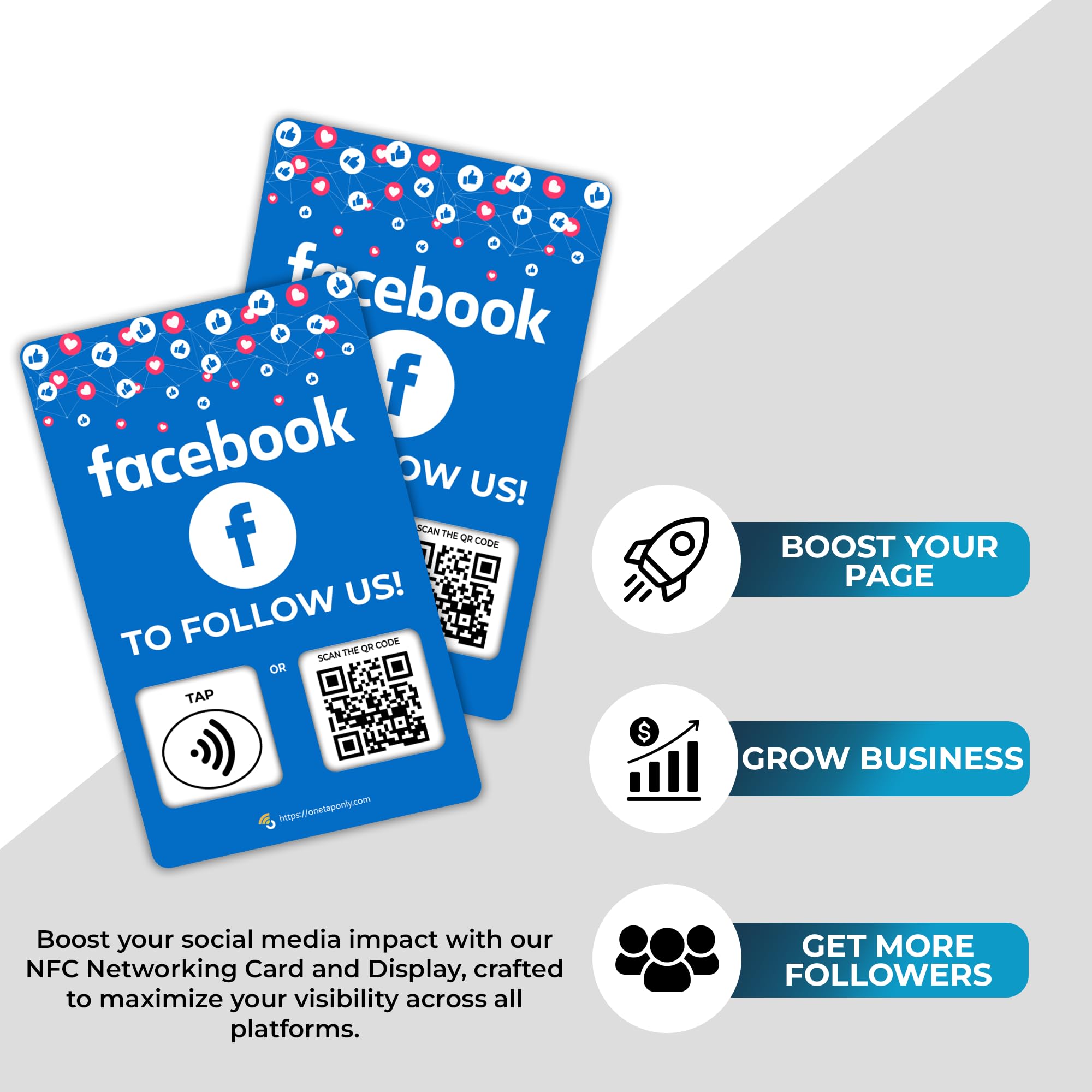 Social Review Tap Card | Review QR Code | Contactless Review Card | NFC ...