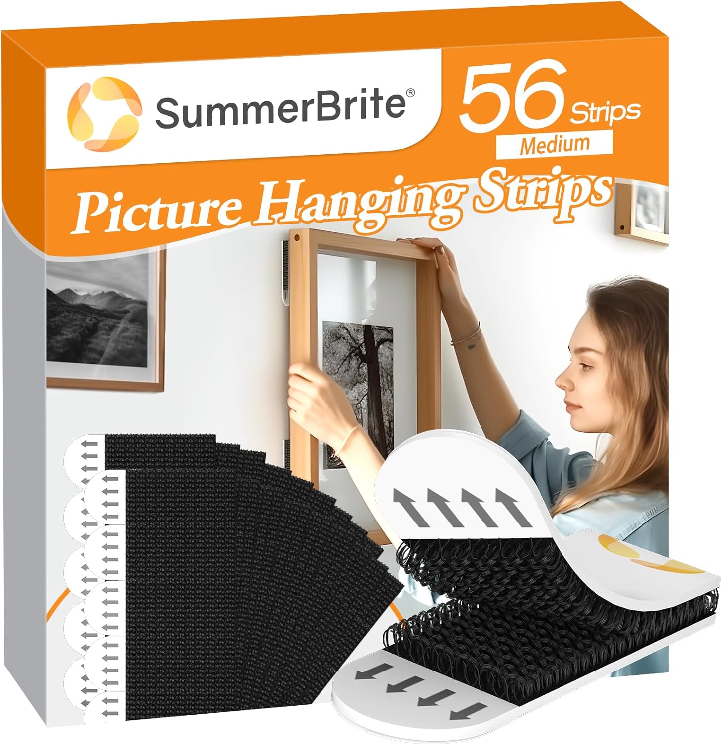 Amazon.com: Picture Hanging Strips Heavy Duty, 56 Strips Damage Free ...
