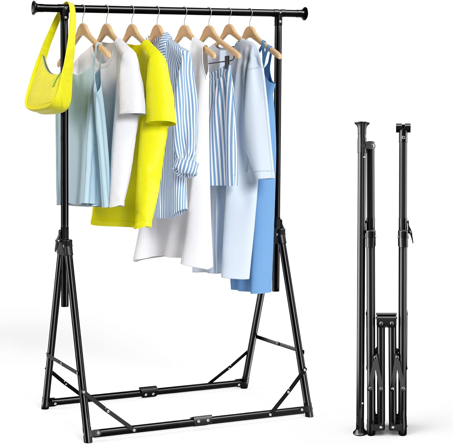 Amazon.com: MAXLEAD HOME Clothes Rack Foldable Clothing Rack, 64.5''H ...