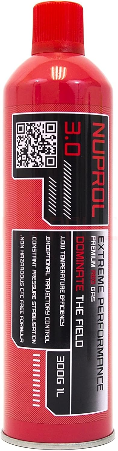 NUPROL 3.0 Premium Airsoft Gas 1000ml- 300g -Ultimate power gas ...