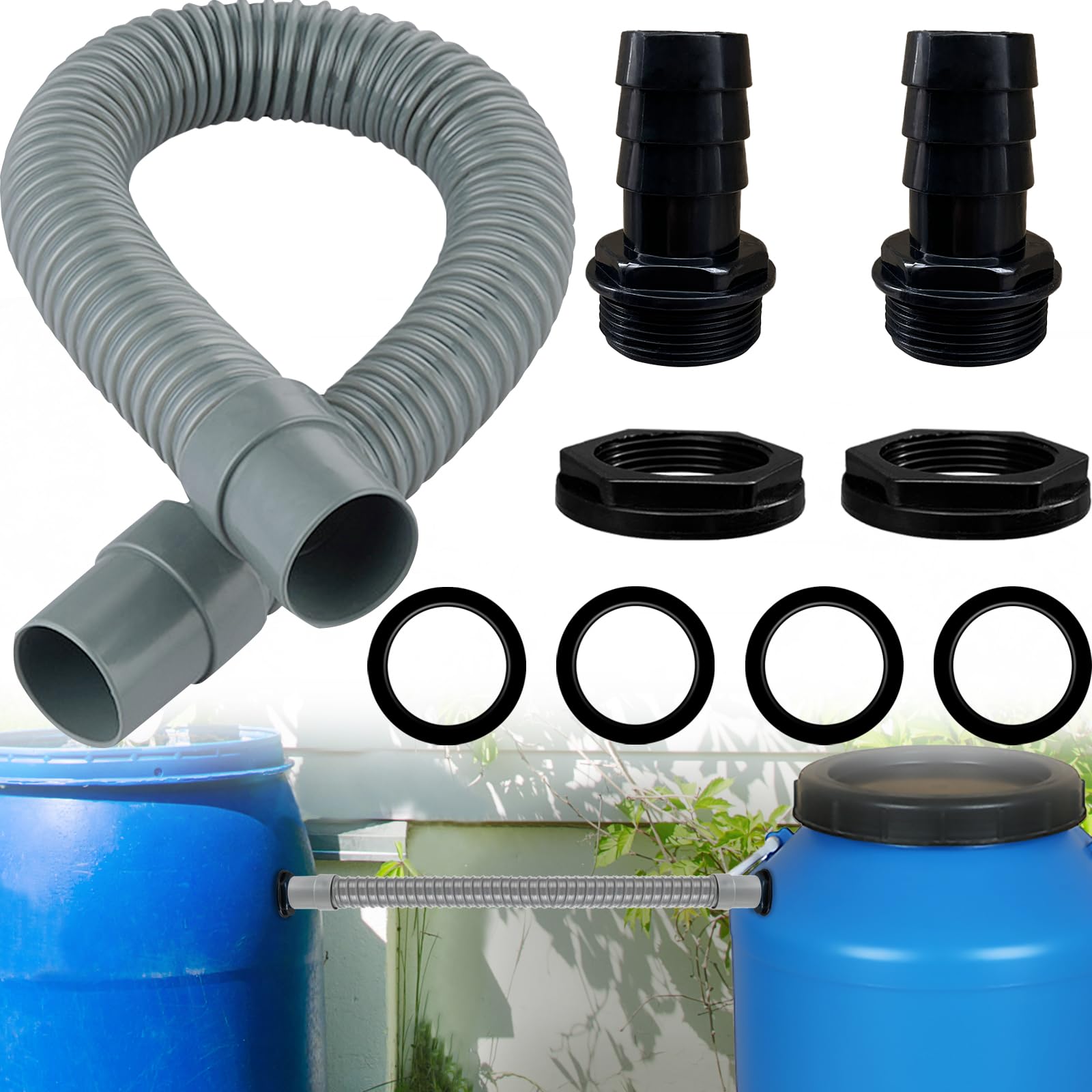 1 x RAW Customer Returns Water Butt Filler Kit for Downpipes, Rainwate ...