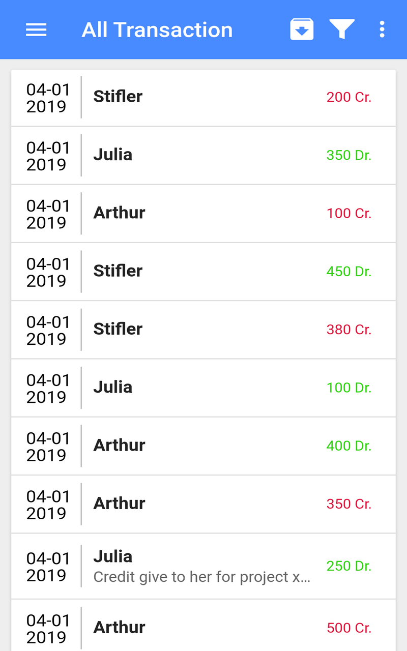 Ledger Book - App on Amazon Appstore